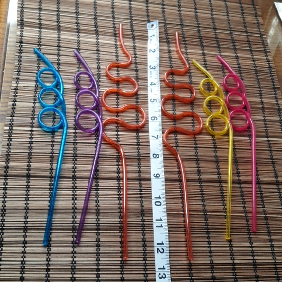 Dining | Six Fun Reusable Plastic Straws Animal Utensils | Poshmark